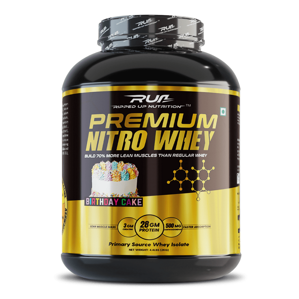 Premium Nitro Whey: Lean Muscle Builder Formula for Athletes -Ripped