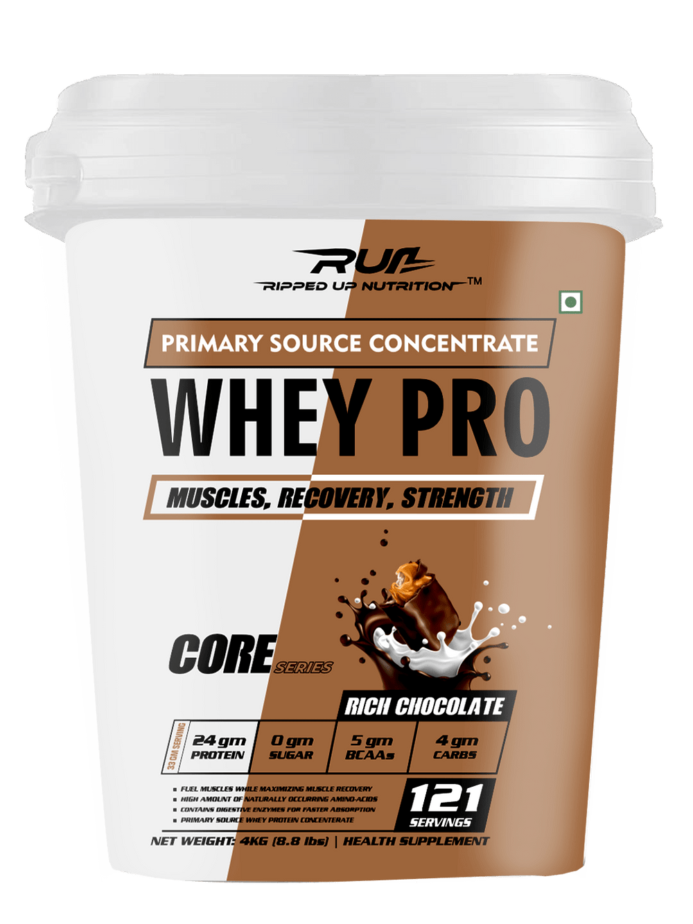 Whey PRO: High Quality 24 Protein per serving | Trustified Certified