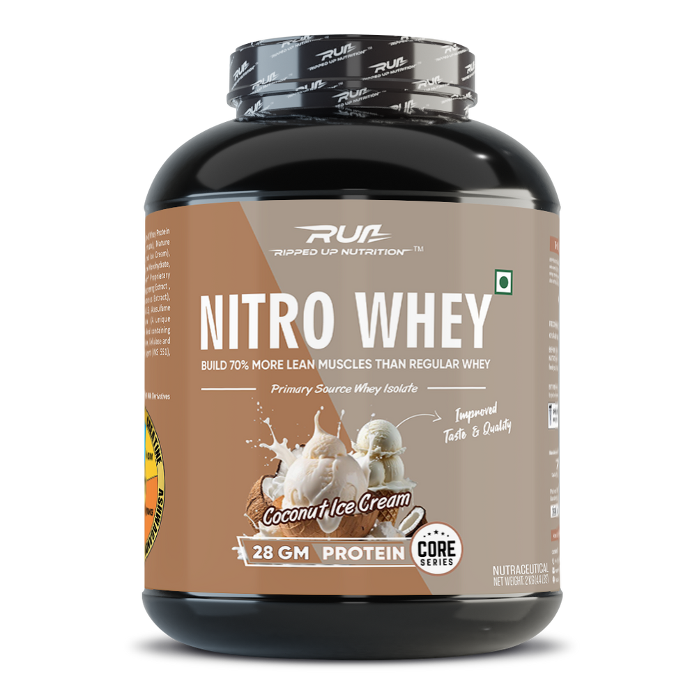 Premium Nitro Whey: Lean Muscle Builder Formula for Athletes -Ripped