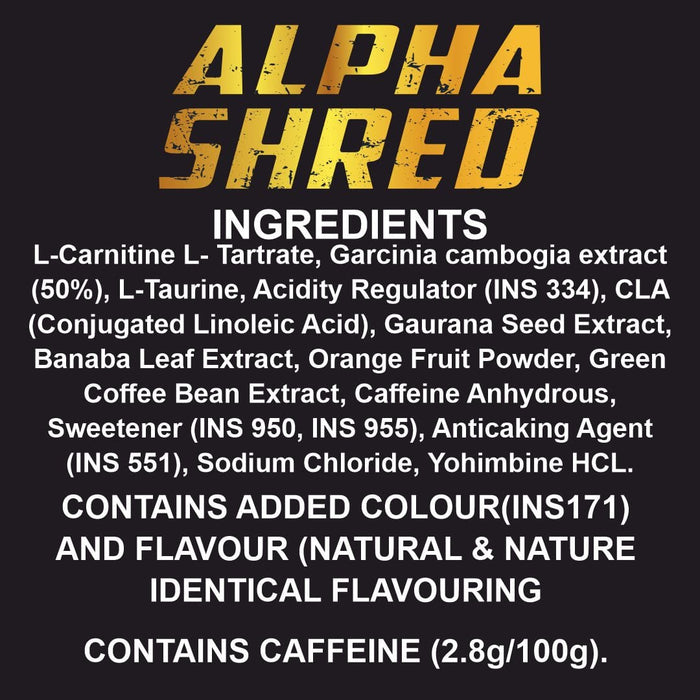 Alpha Shred- PRO Series | 100% Natural Fat burning Formula