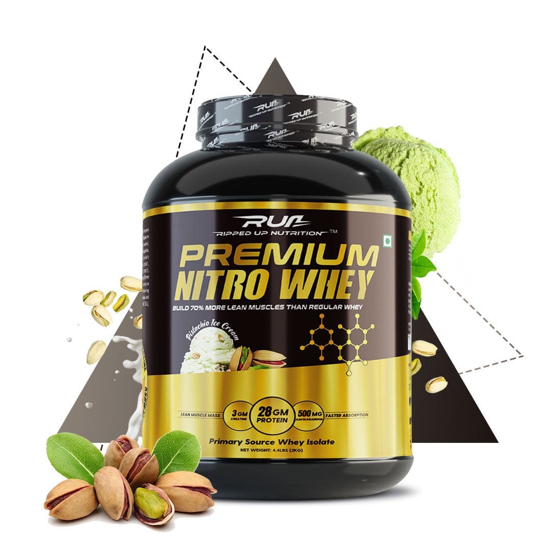 Premium Nitro Whey: Lean Muscle Builder Formula for Athletes -Ripped